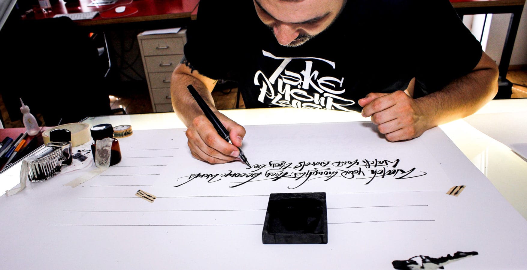 Luca Barcellona, Calligrafo: l'importanza delle decisioni prese d'istinto